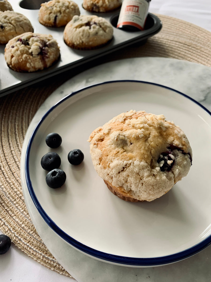 Bakery-Style Banana Blueberry Muffins – Java Sisters Vanilla