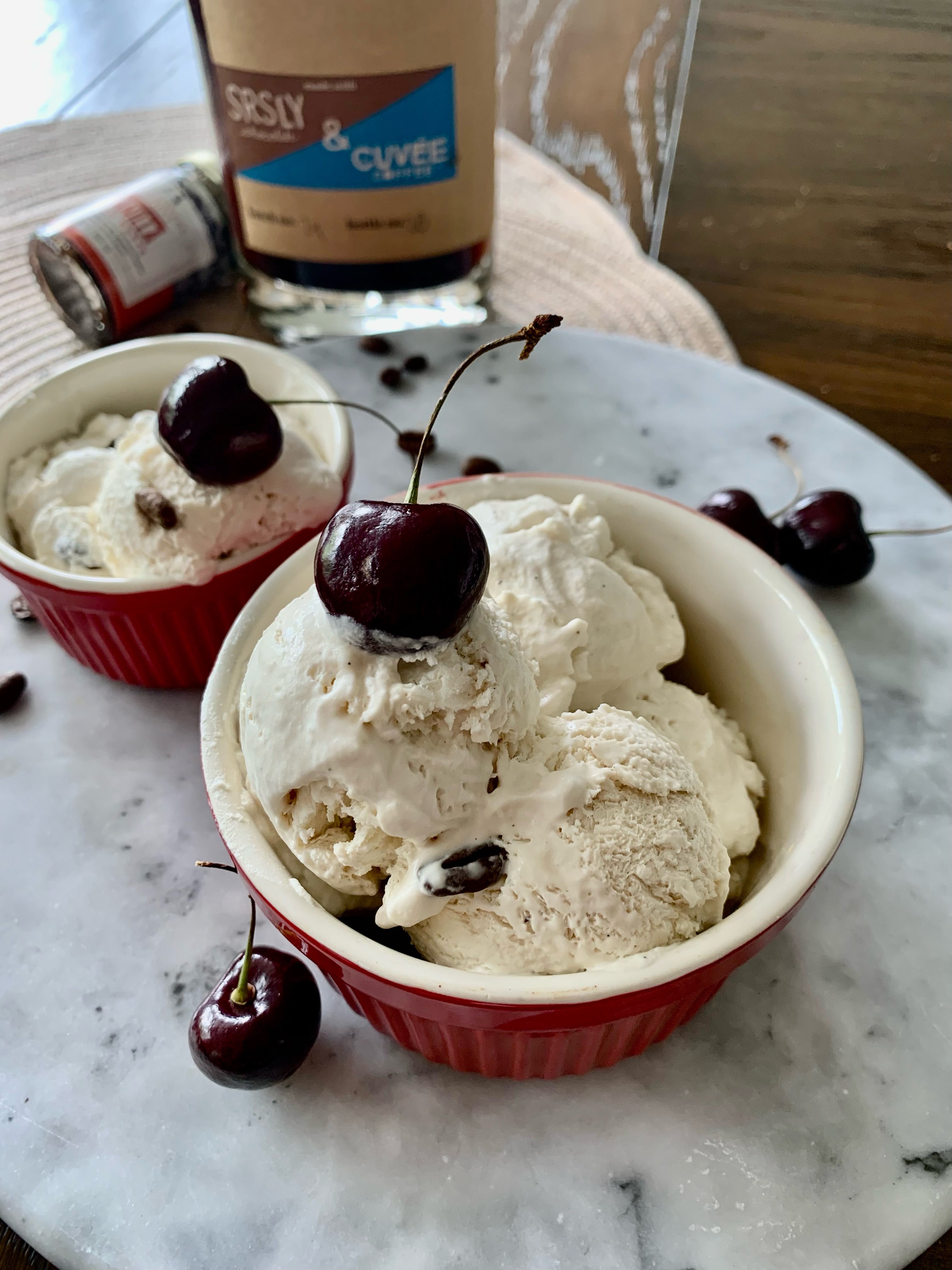 No-Churn White Russian Ice Cream – Java Sisters Vanilla